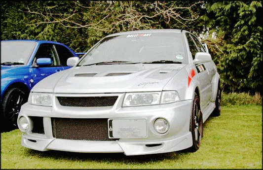 Carbon Fiber Bumper Splitter For Mitsubishi Evolution 6 Extreme Front ...
