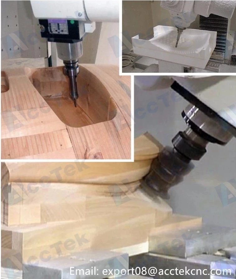 Machine à sculpter le bois cnc 5 axes, idéal pour la menuiserie 3D ...