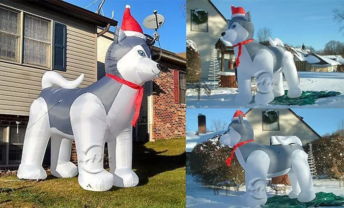 Husky Dog Christmas Inflatable Giant Inflatable Husky Inflatable Dog ...
