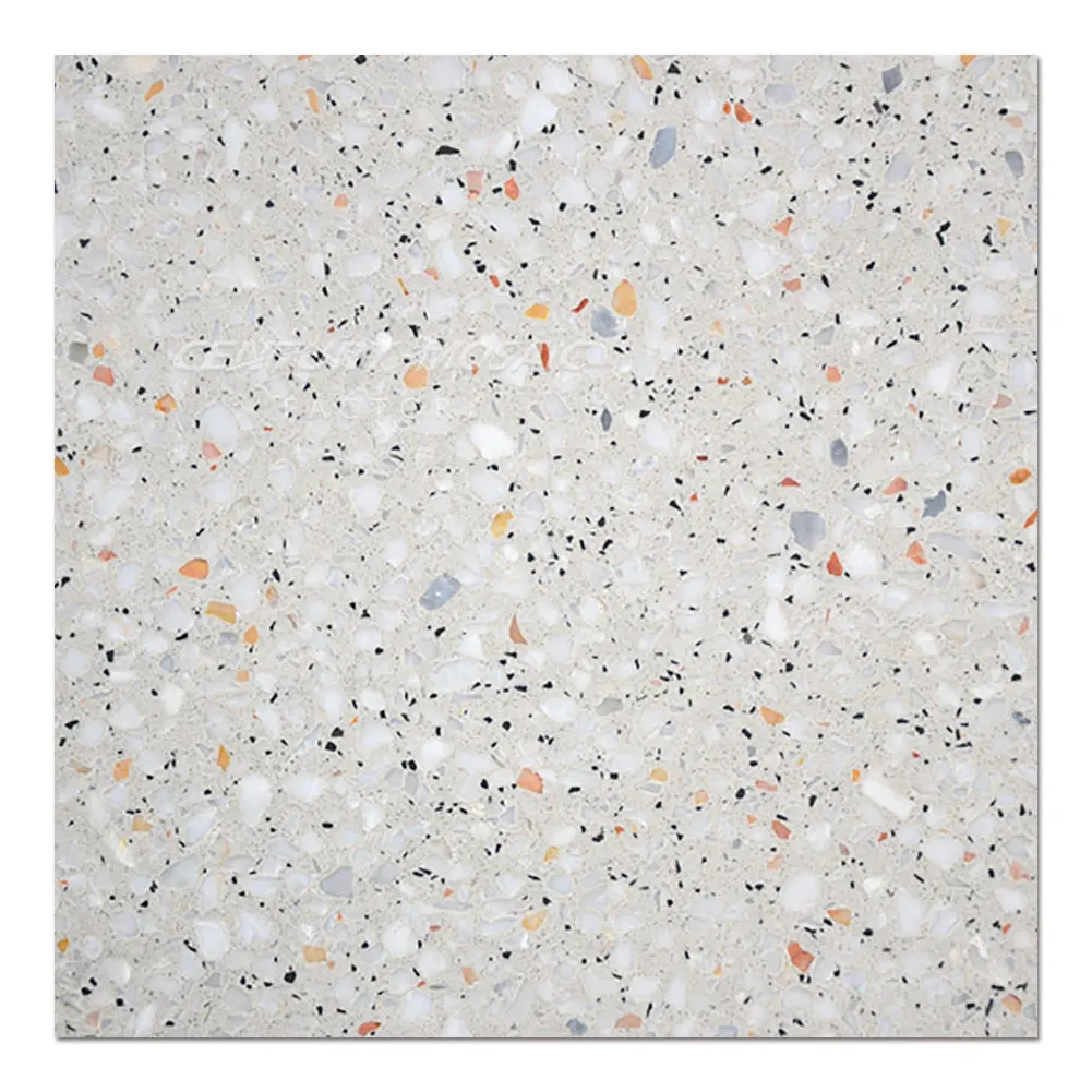 Century Polished White Terrazzo Tiles for Floor Decoration