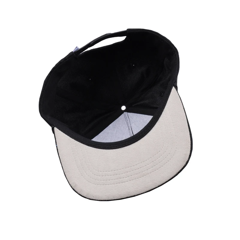 New Custom Design Suede Fitted Flat Bill Snapback Hat With String - Buy ...