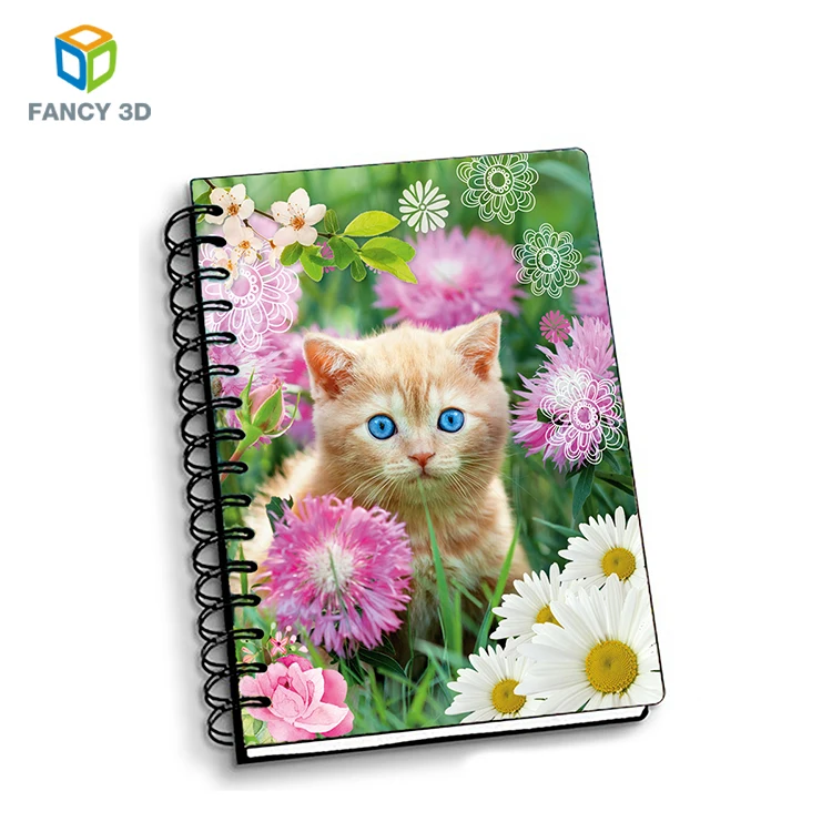 Zebulun Popular Custom Size 3D Lenticular Printing PP Cover Spiral ...