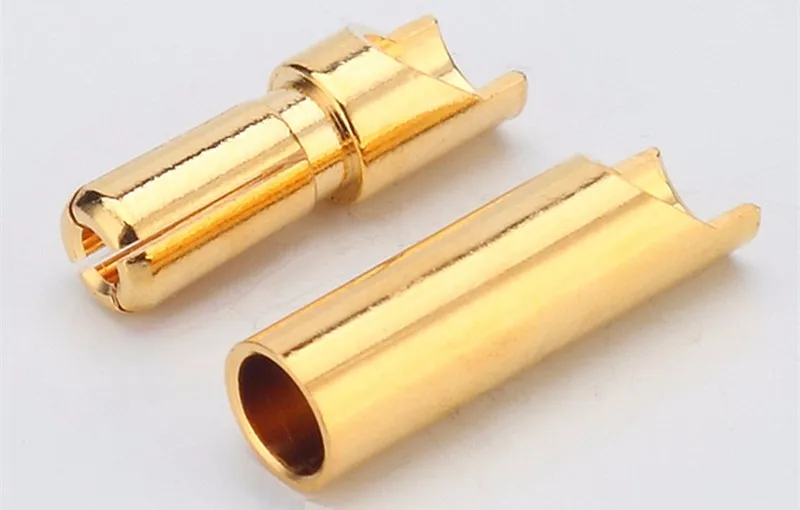 Female Male 4mm Gold Plated Rc Bullet Plug Connector For Esc Motor ...