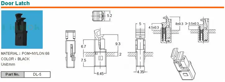 Door Latch Dl-11 - Buy Door Latch,Spring Loaded Door Latch,Door Latch ...