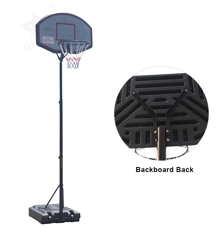 Custom Backboard 10 Foot Adjustable Basketball Goals Basket Ball Hoop ...