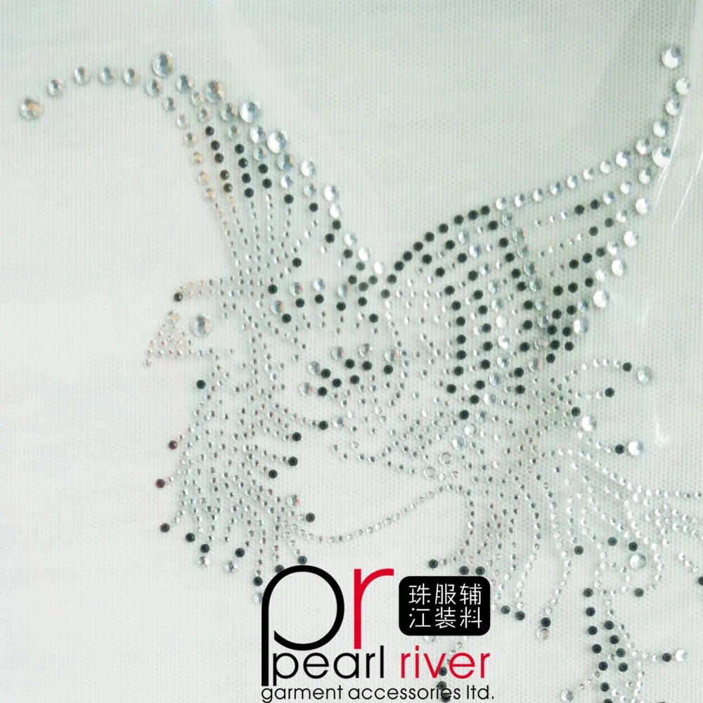 Beautiful Custom Rhinestone Crystal Hotfix Transfer For Women Clothes ...
