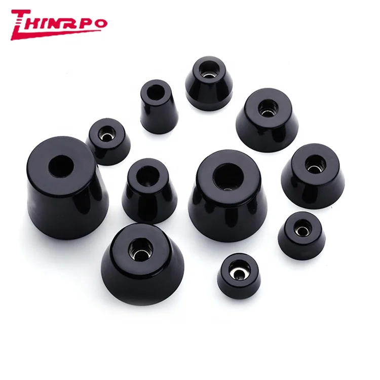 Custom Recessed Rubber Bumper with Metal Plate Reinforcement