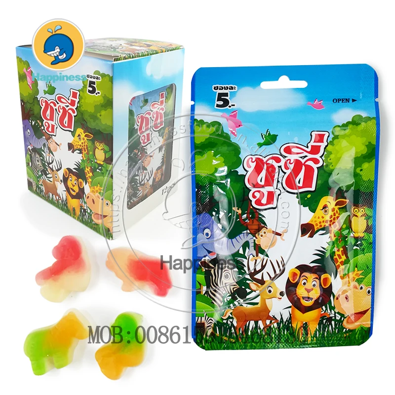 Cute Fruit Flavor Animal Shape Gummy Candy - Buy Animal Soft Toys For ...