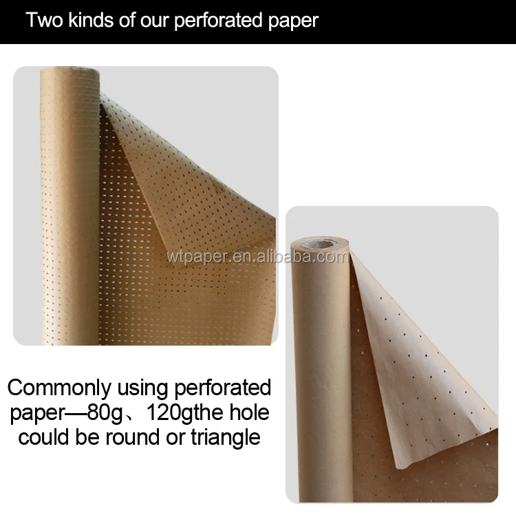 Brown Perforated Underlay Kraft Paper Used In Garment Factory - Buy ...