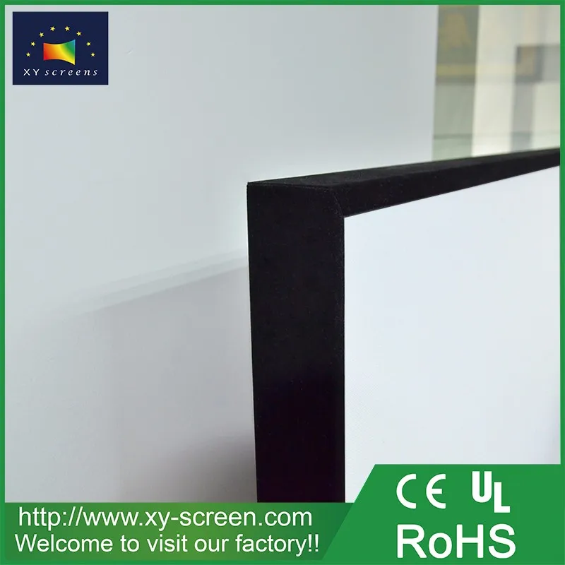 Xyscreen Zero Edge 160 Inch Deluxe Narrow Fixed Frame Projector Screen ...
