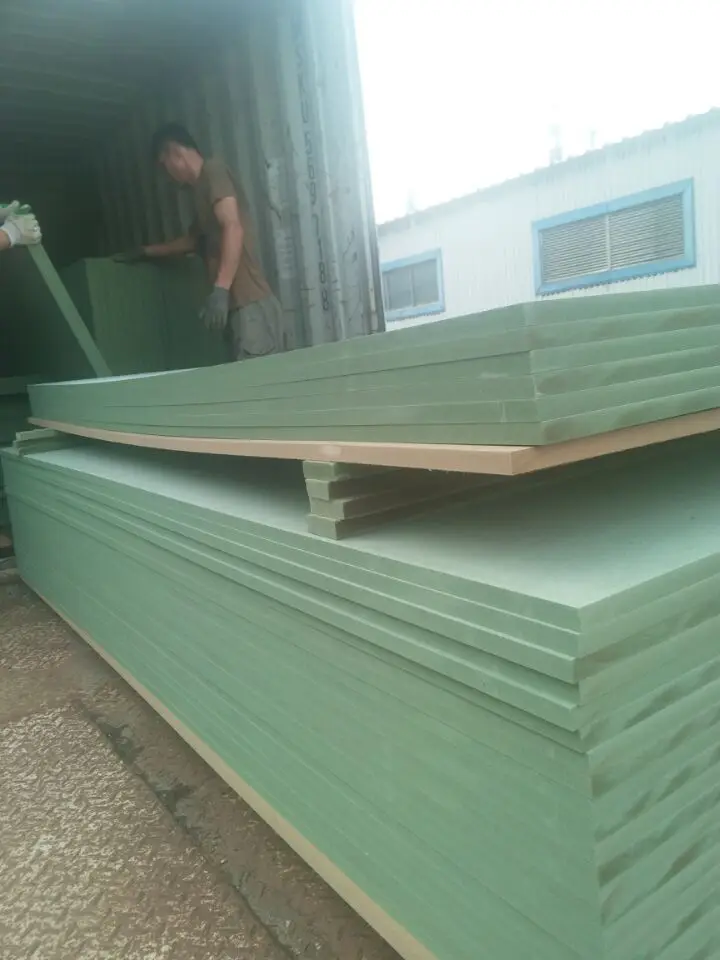 1220*2440*25mm Green Mdf Board In Waterproof Features With High Density ...