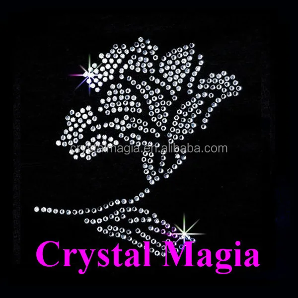 2014 Bling Flower Rhinestone Patterns Heat Transfer Strass Motif - Buy ...
