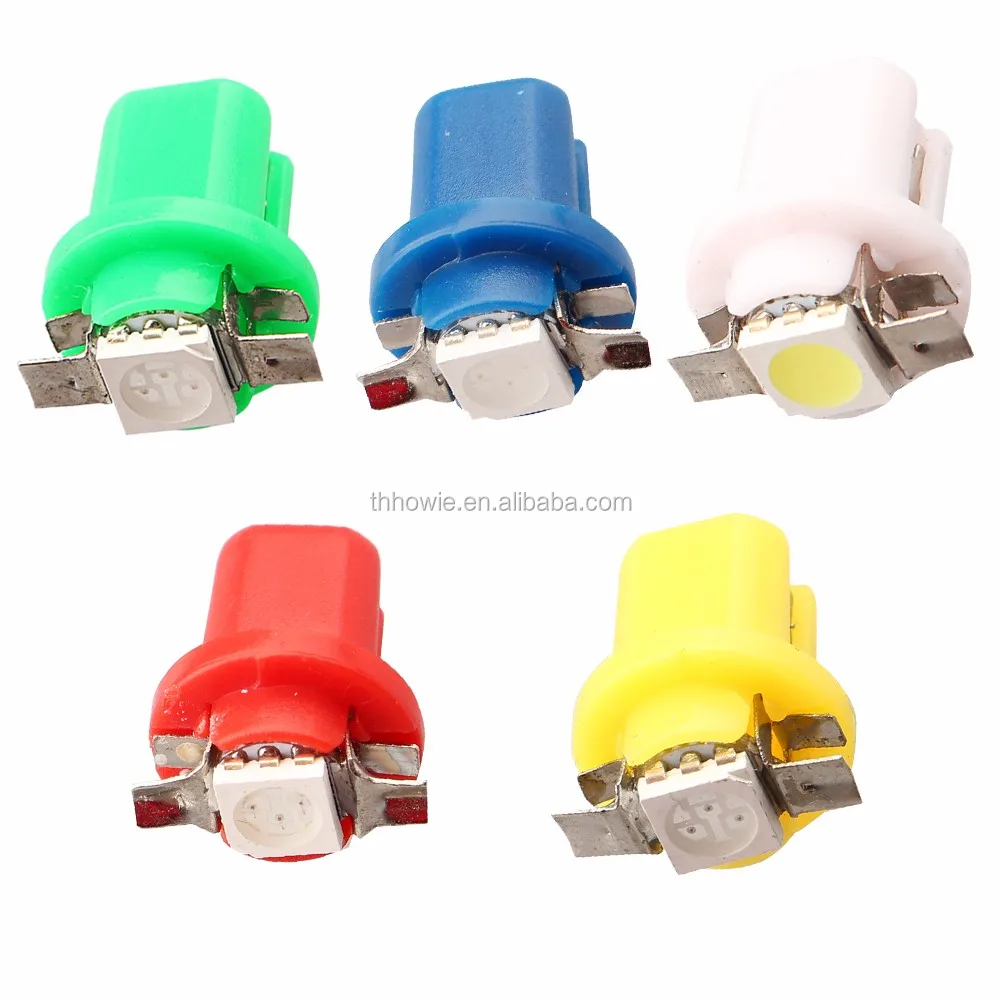Car Led Gauge Speedo Dash Bulb B8.5d B8.5 509T 5050 1SMD T5 Auto ...