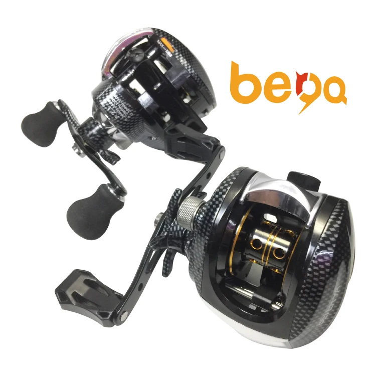 Smooth Dual Braking System 17+1bb Baitcasting Fishing Reel Low Profile ...