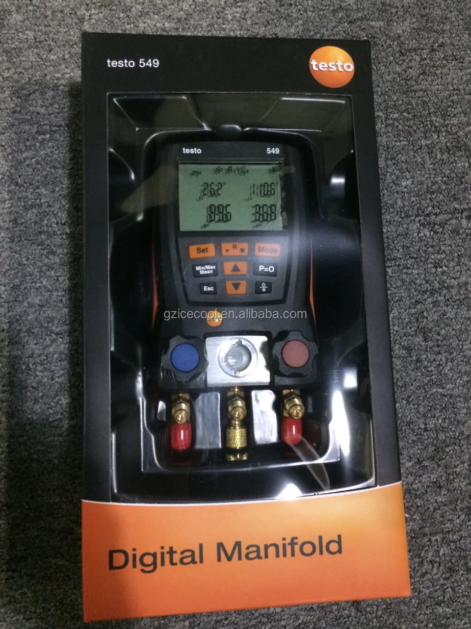 Original Testo549 Digital 2-way Manifold Gauge Temperature-compensated ...