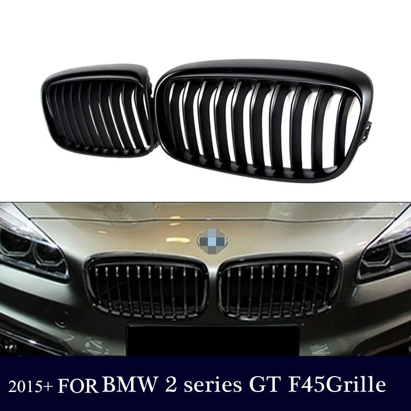 Abs Material Single Slat Matt Black Front Kidney Grill Grille Mesh For ...