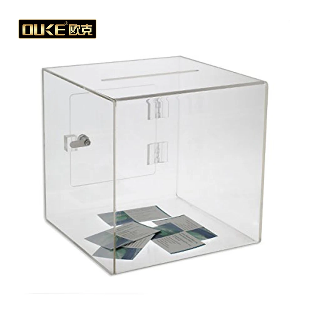 Wholesale Acrylic Donation Box Charity Collection Box,Custom Acrylic ...