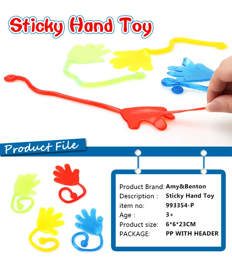 Hot Selling Novelty Small Plastic Sticky Hand Tpr China Factory Toys ...