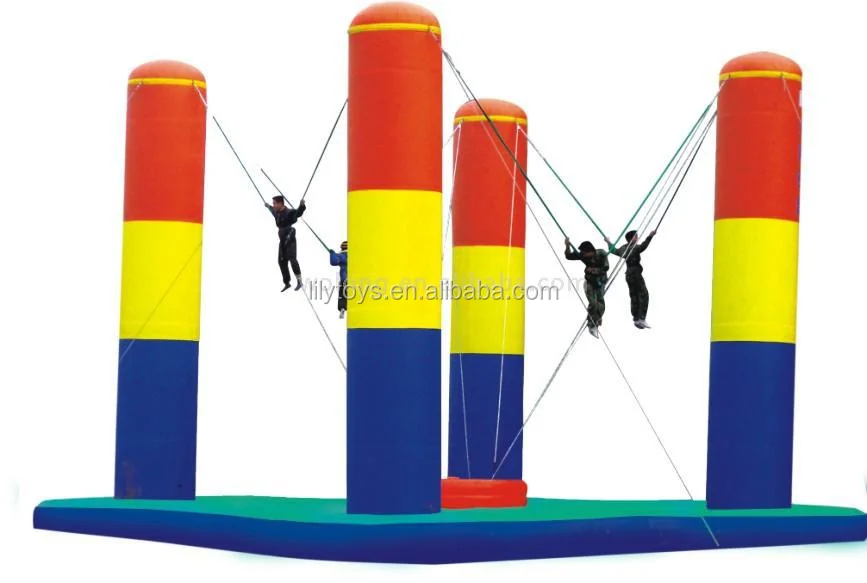 Inflatable Kids Jumping Trampoline - Mini Bungee Bouncer