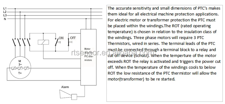 Motor Protection Triple Sensors Ptc Thermistors As Limit Temperature ...