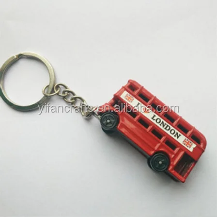London Bus Keychain,British Red Bus Keychain,Double-decker Bus Key Ring ...