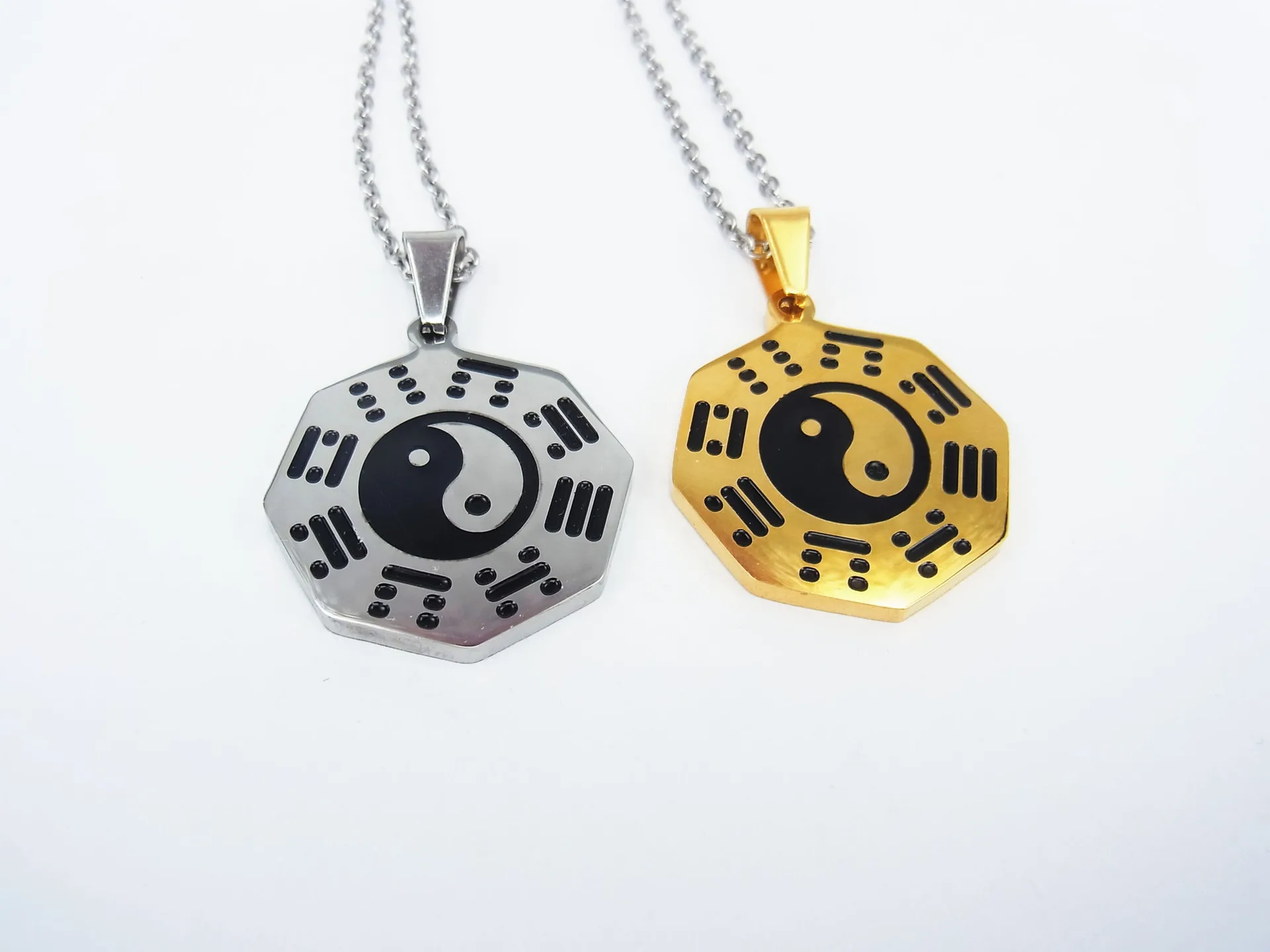Stainless Steel Jewelry Can Be Split Couples Tai Chi Gossip Necklace ...