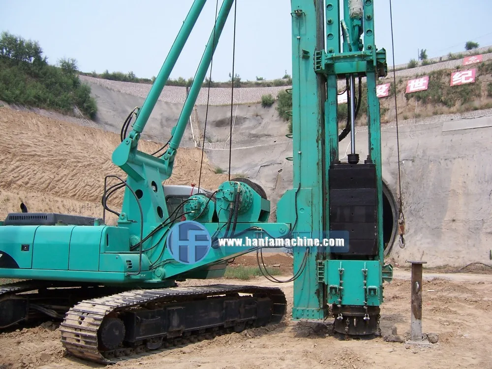 Hf-yd7 Full Hydraulic Pile Driver Equipment With Impact Hammer,Hammer ...