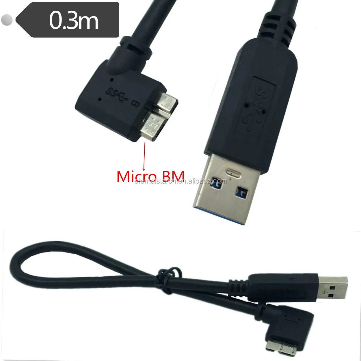 90 Degree Usb 3.0 Female Panel Mount Cable Elbow Angled Panel Mount USB ...