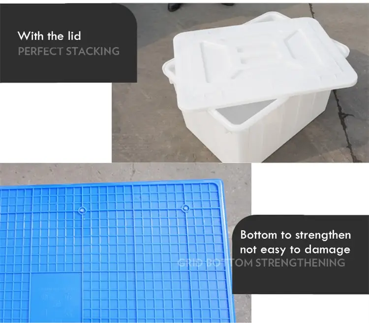 50 Litre Plastic Square Container With Lid For Water Storage Tank With ...