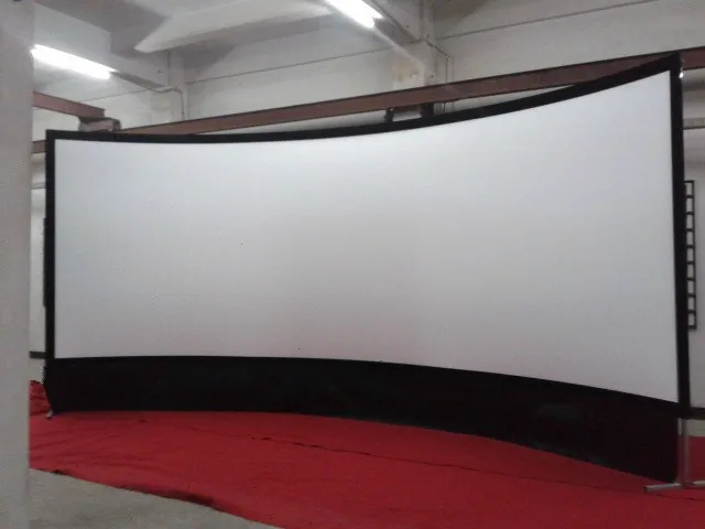 Top Quality Curved Frame Screen Laser Outdoor Projection Screen - Buy ...