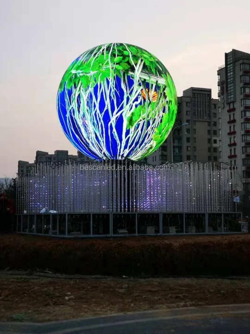 Full Color 360 Degree Ball LED Display - Video Sphere