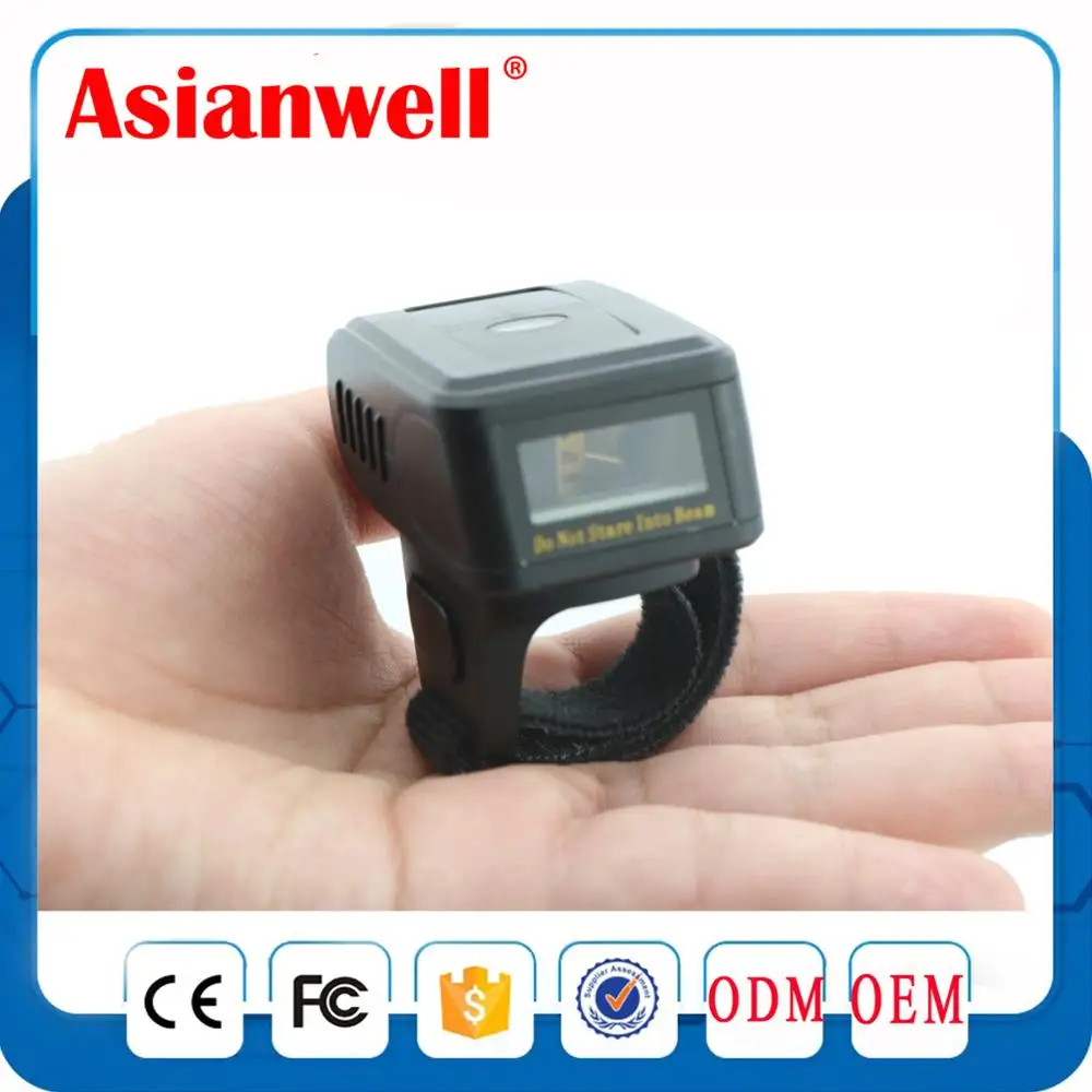 Portable Mini Small Wearable Ring Wireless Barcode Scanner - Buy ...