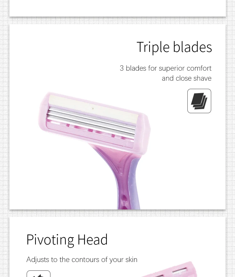 China 3 Blade Disposable razor Ladies Shaving Knife| Alibaba.com