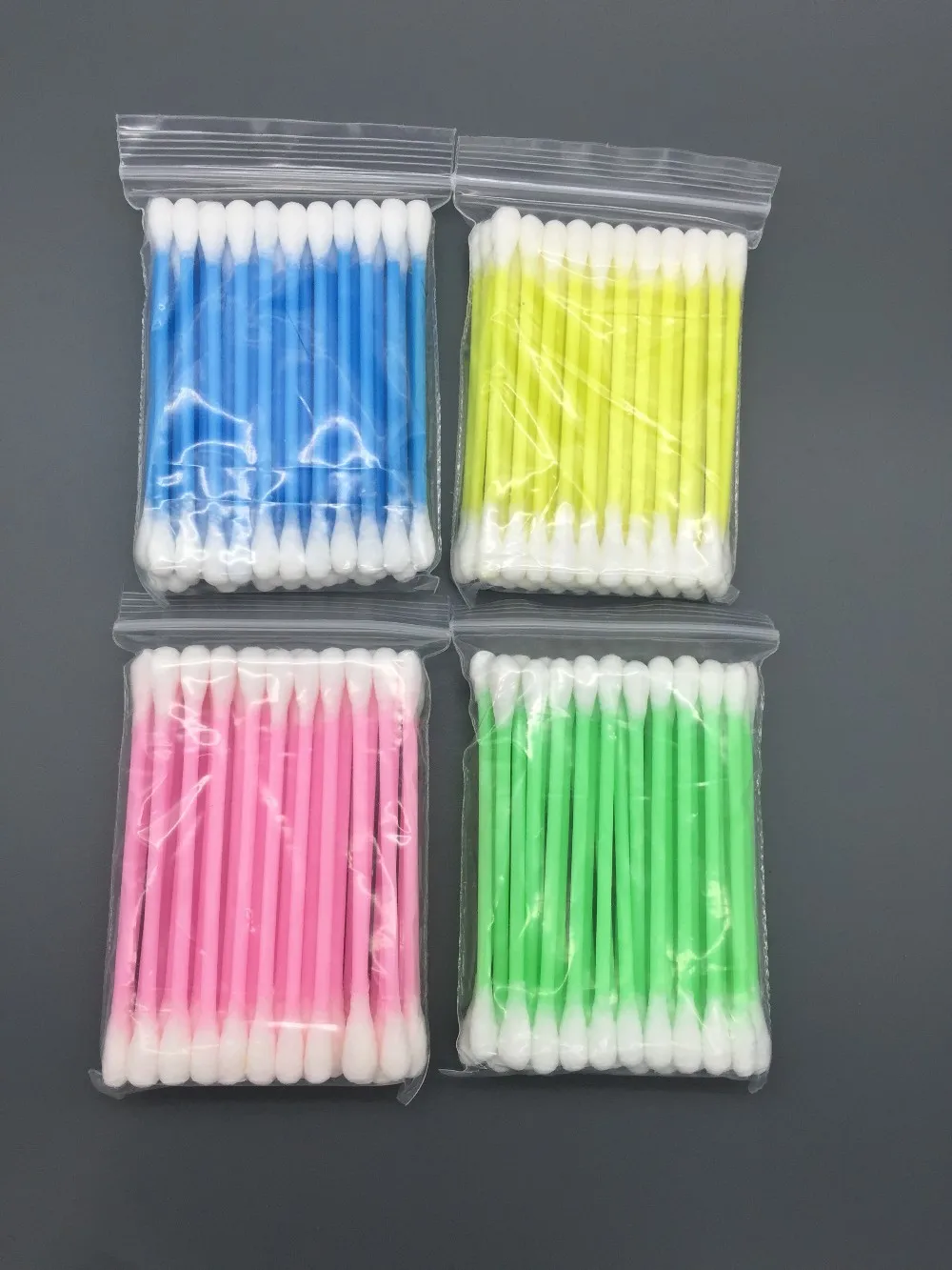 Colorful Cotton Swab Cotton Bud Plastic Stick Makeup Tools - Buy ...