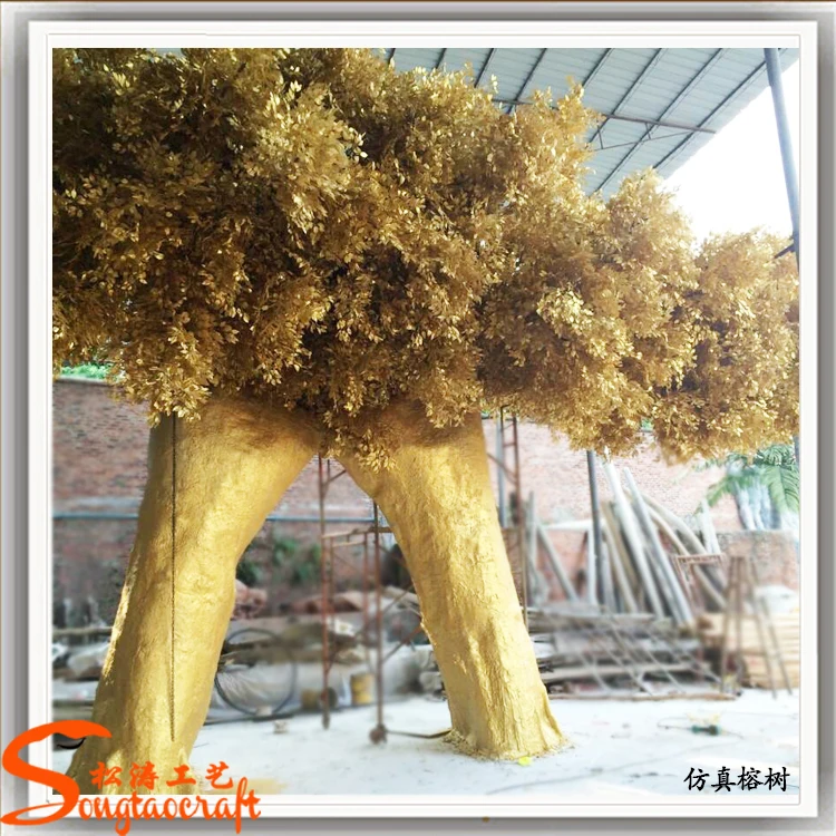 2016 Large Artificial Tree Gold Artificial Wedding Wishing Tree ...