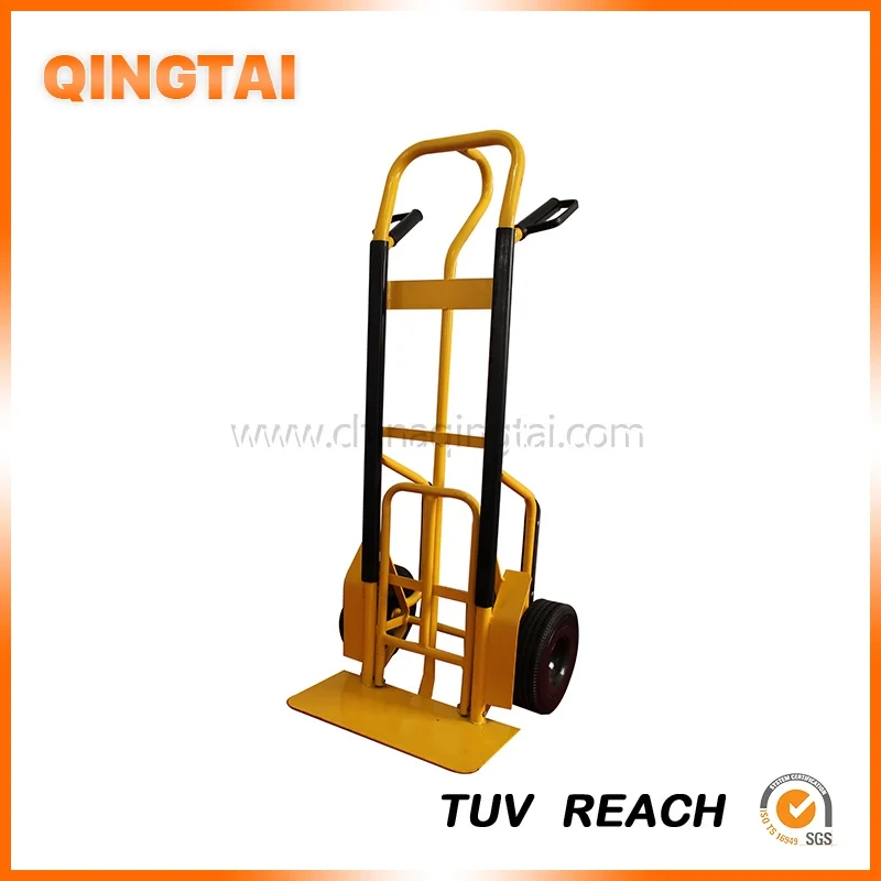Two Wheel Foldable Pallet Push Hand Trolley - Buy Hand Trolley,Hand ...