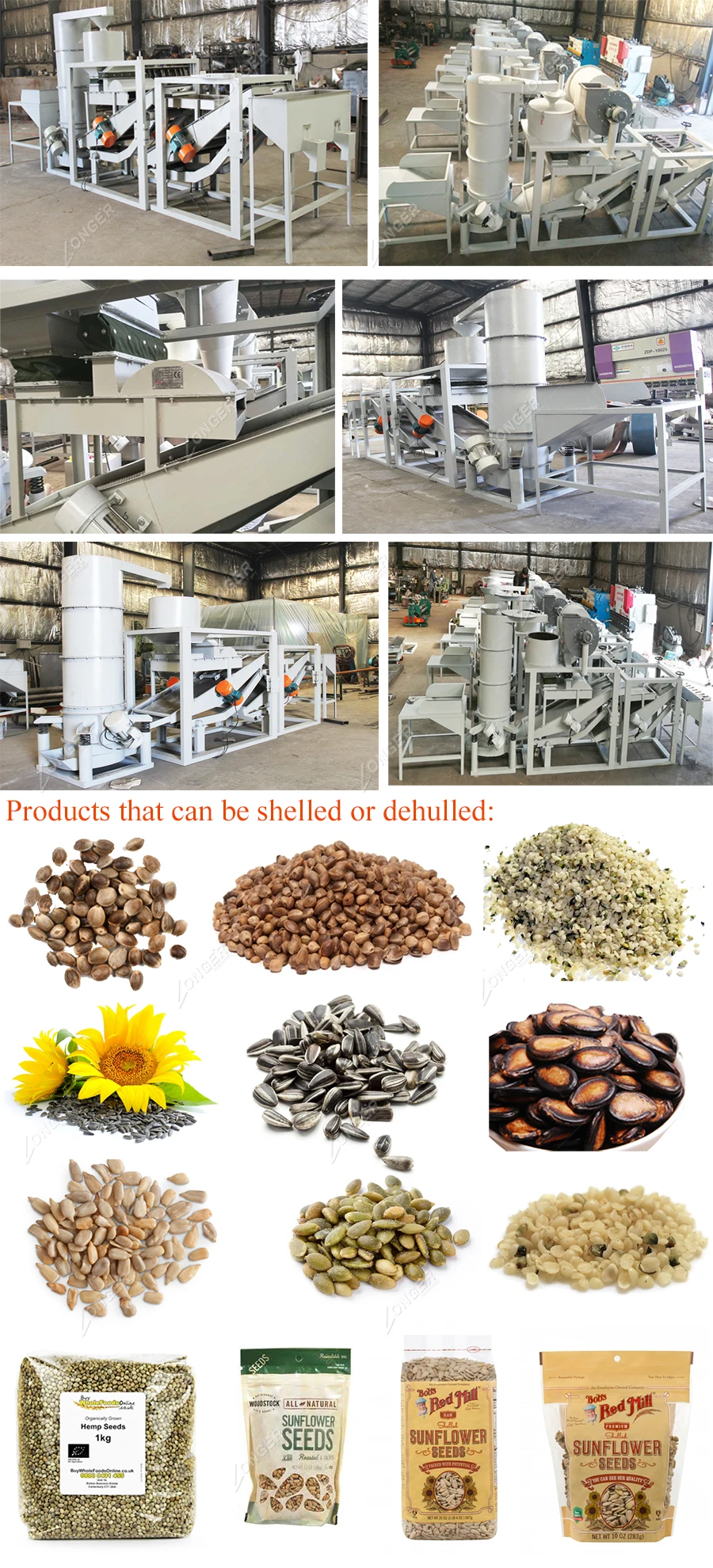 Efficient Pumpkin Seeds Shell Remove Machine - 200-300KG/H