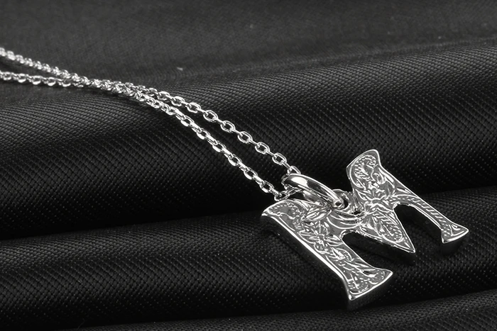 Fashion Jewelry Letter M Silver Pendants - Buy Silver Pendants,Solid ...