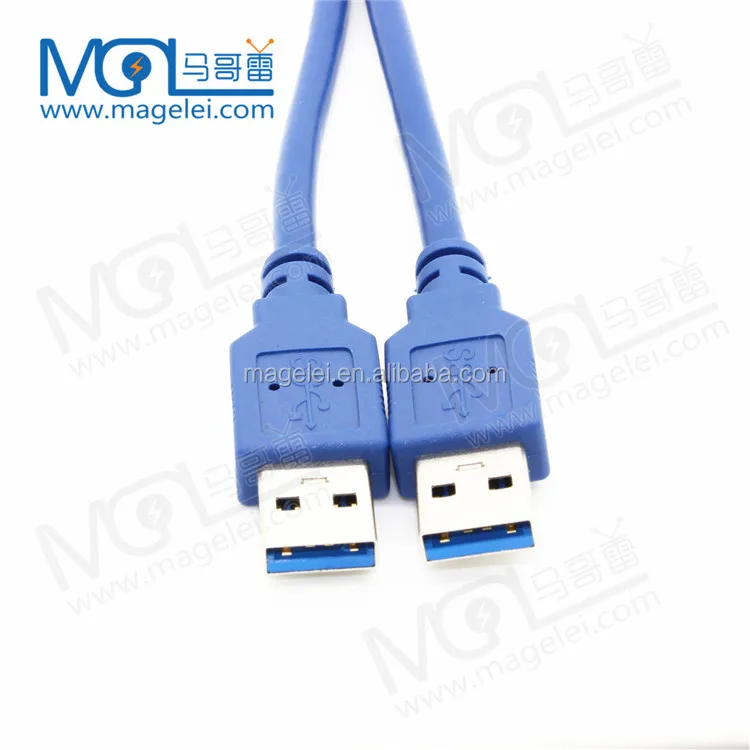 1m High Speed Blue Usb 3.0 Am-am Usb3.0 Male To Male Data Usb 3 Cable ...