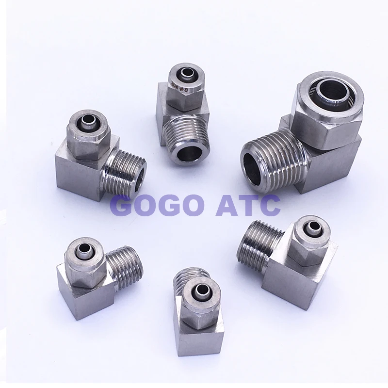 Quick Coupler Zg1/4'',O.d 12mm Male Thread Pu Nylon Tube Fast Twist Hose Stainless Steel 304 L ...