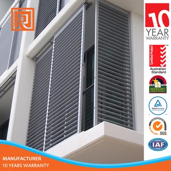 Commercial House Fixed Aluminum Louver Window With 10 Years Warranty ...