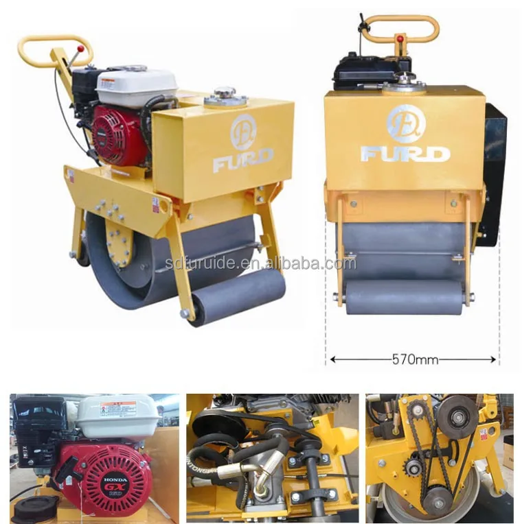 200 Kg Kecil Tangan Manual Roller Compactor (fyl-450) - Buy Panduan Rol ...