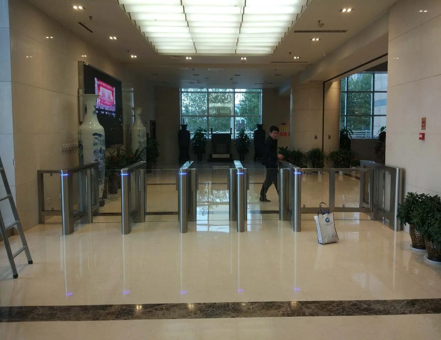 Slim Office Glass Turnstile - Buy Slim Office Glass Turnstile,Office ...