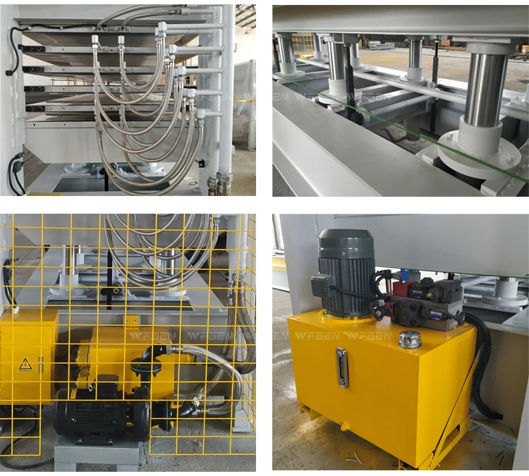 PLC control auto control temperature hydraulic plywood hot press ...