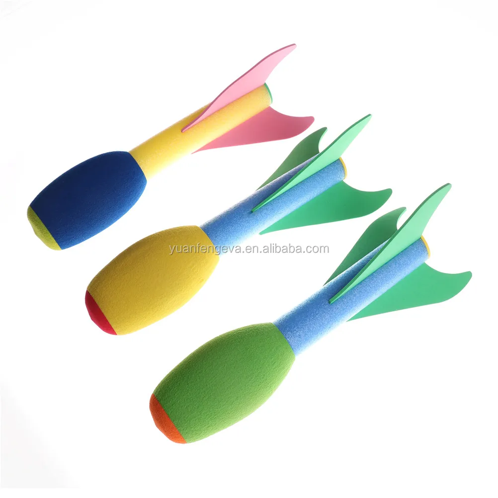 Creative Jump Rocket Launcher Foam Flying Rocket For Children Kids ...