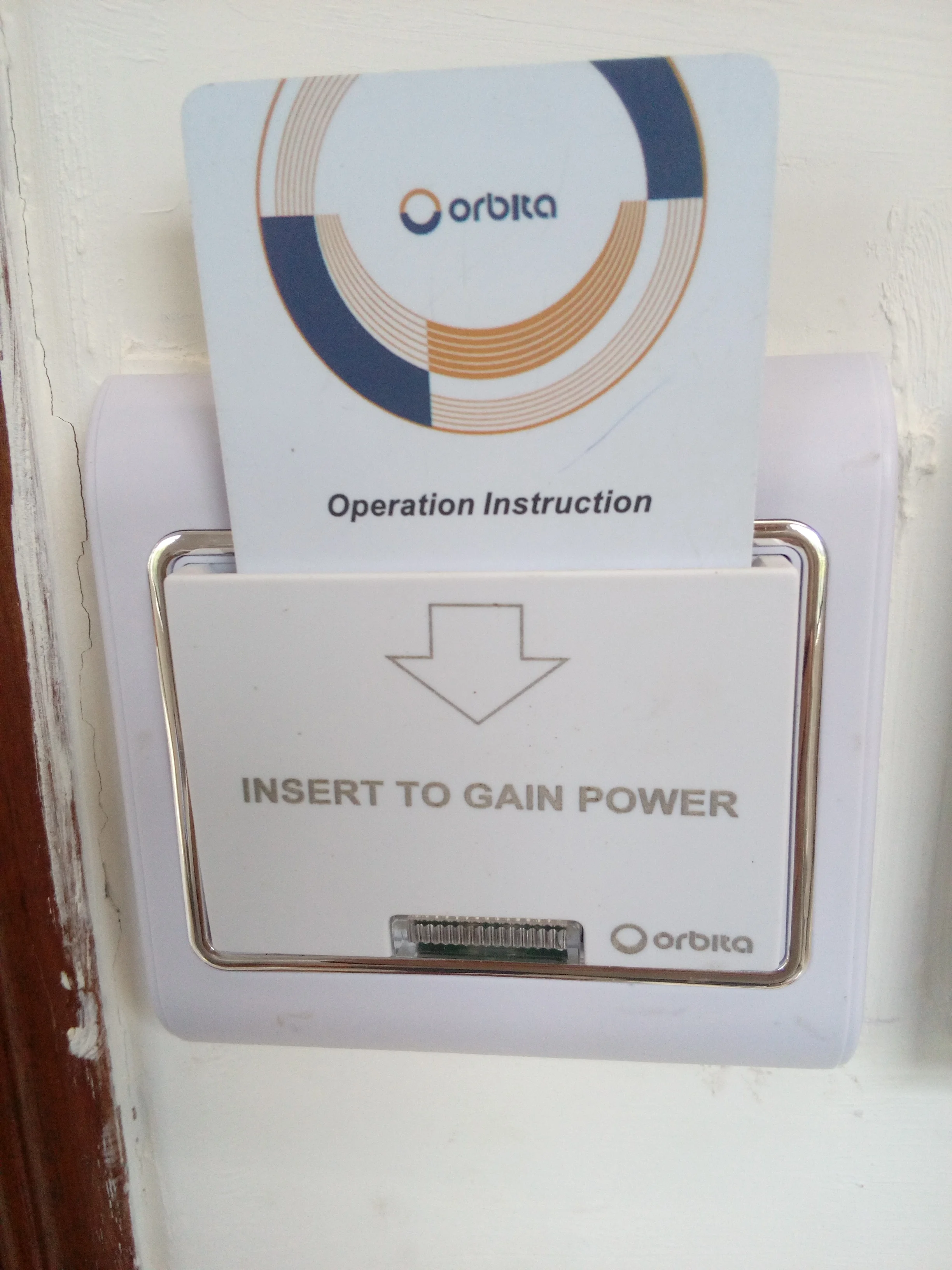 Orbita Black Color Hotel RF Card Energy Saver Switch