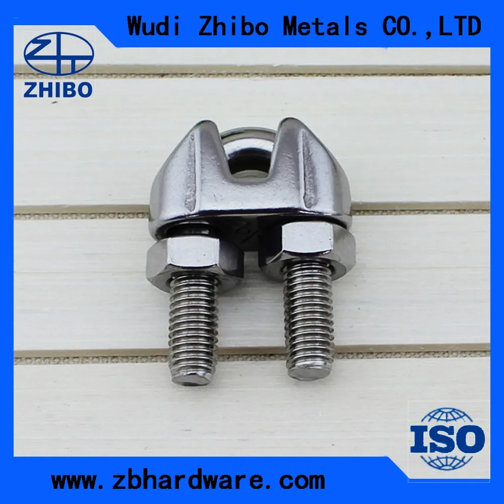 스테인레스 스틸 와이어 로프 클램프 장비 하드웨어 와이어 로프 클립