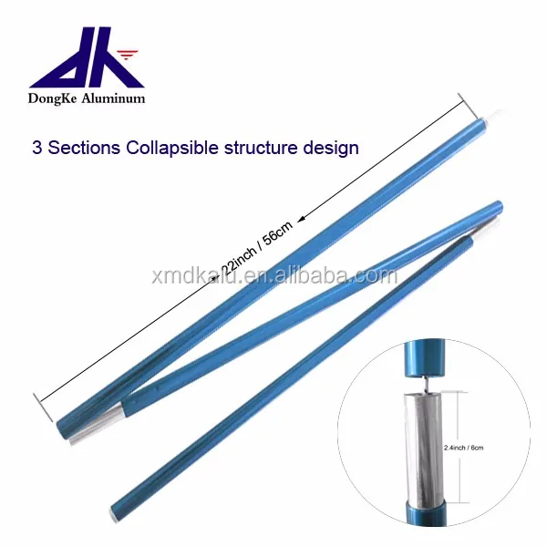 Collapsible Structure Aluminum Alloy Tent Pole For Camping - Buy Tent ...