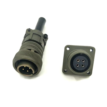 Waterproof 4 Pole Connector Ip67 4 Pin Male Female Military Connector 4 ...