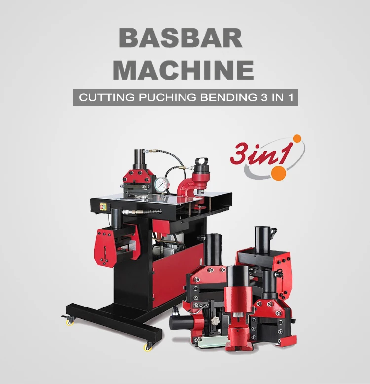 DHY-200 Hydraulic Busbar Machine - 3 in 1 Processing Tool